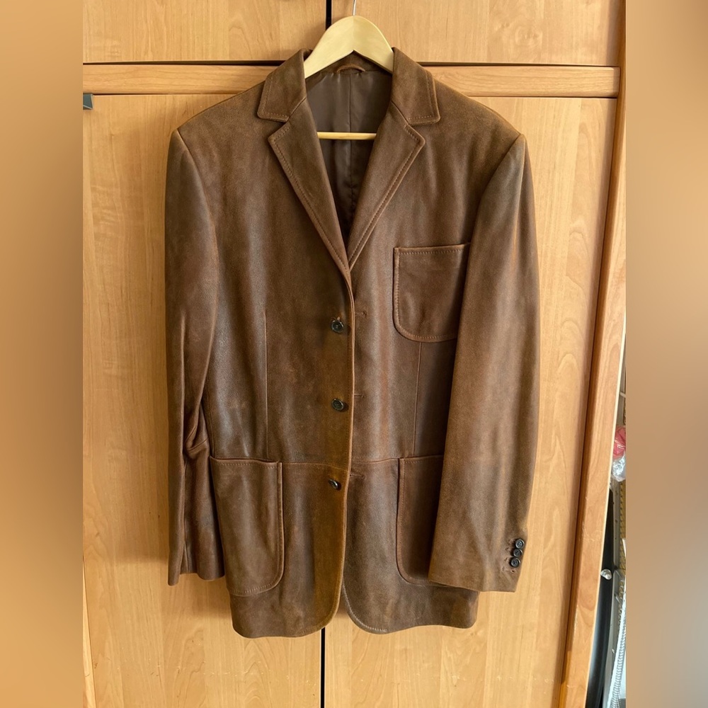 Peter Elliot Brown Leather Jacket - Gem
